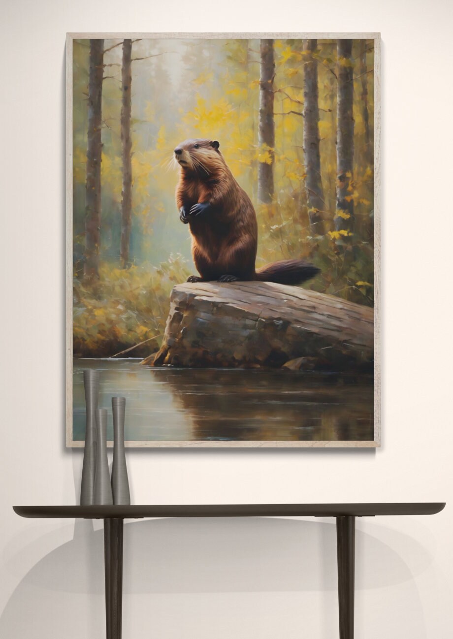 3 X Vintage Oil Paintings of Wild Animals Printable Digital - Etsy Canada