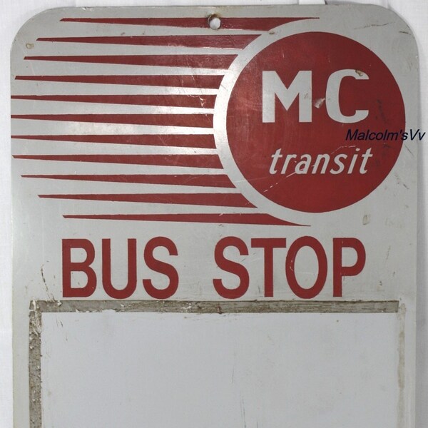 Bus Stop Sign - Etsy