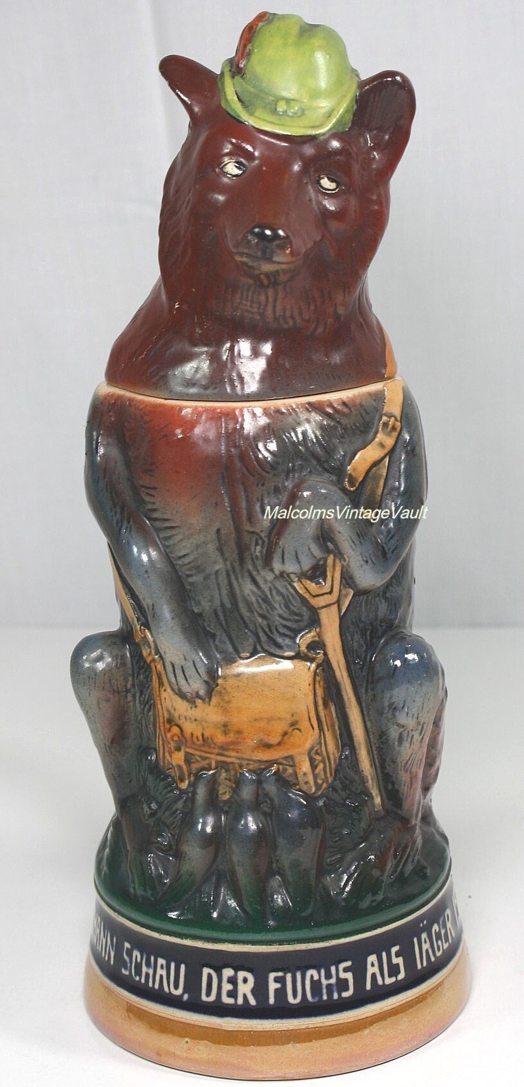 Vintage 1930s Bear Shaped Beer Stein-german Made - Etsy