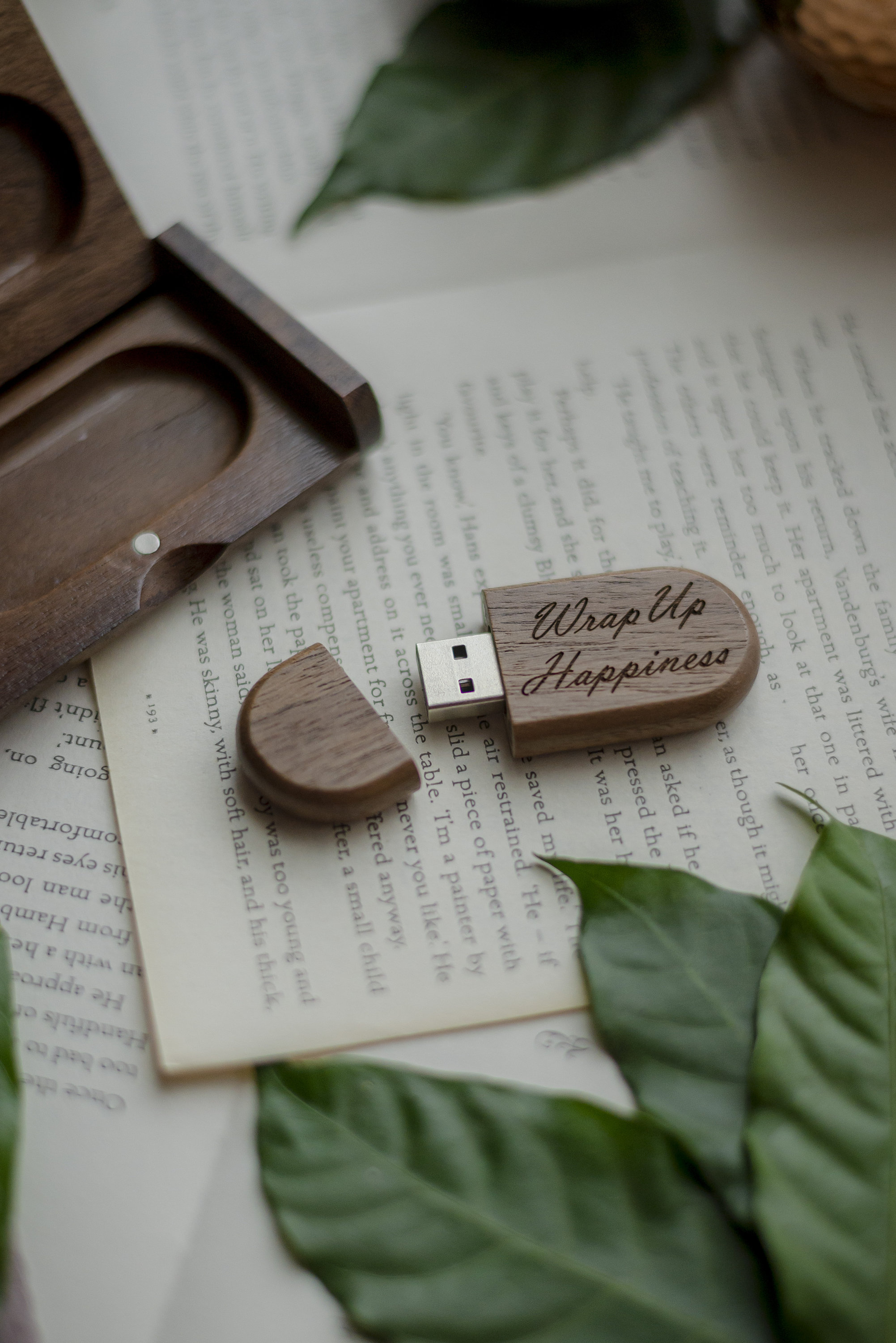 Custom Printed Wooden USB Flash Drive With Box Walnut Maple - Etsy UK