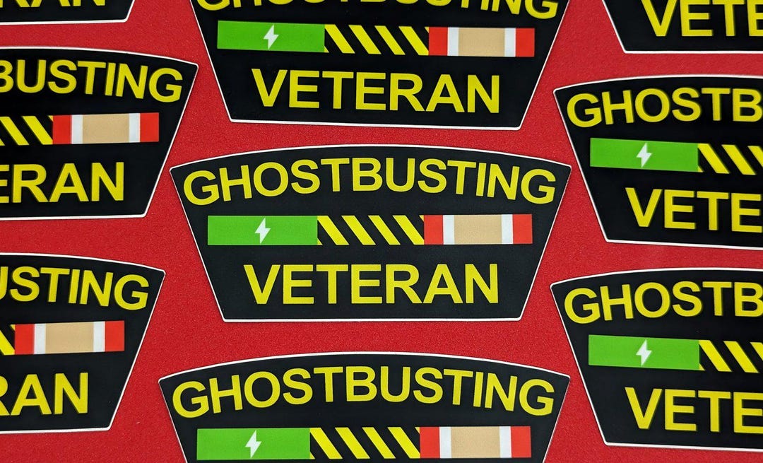 GHOSTBUSTER Veteran Vinyl Sticker Egon Venkman Military Cosplay - Etsy