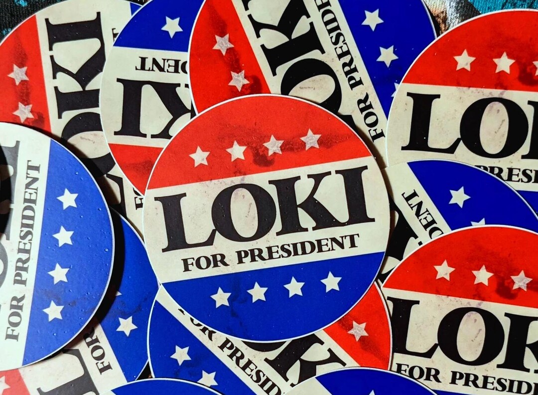 LOKI FOR PRESIDENT Stickers Campaign Political Badge Decal - Etsy