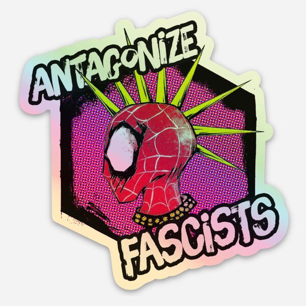 Spider Punk Sticker - Etsy