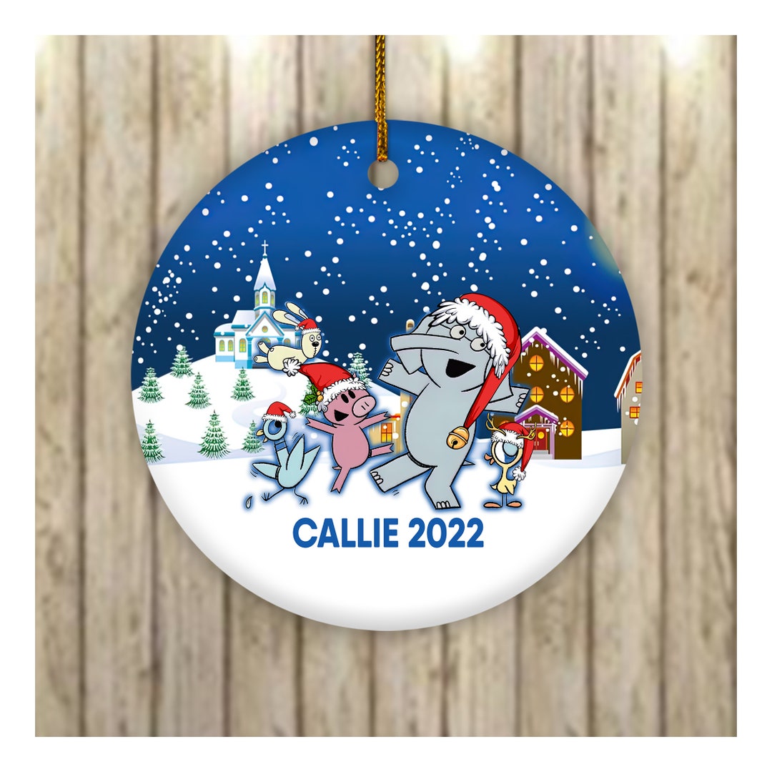 Custom Elephant and Piggie Ornament, Elephant and Piggie Christmas ...