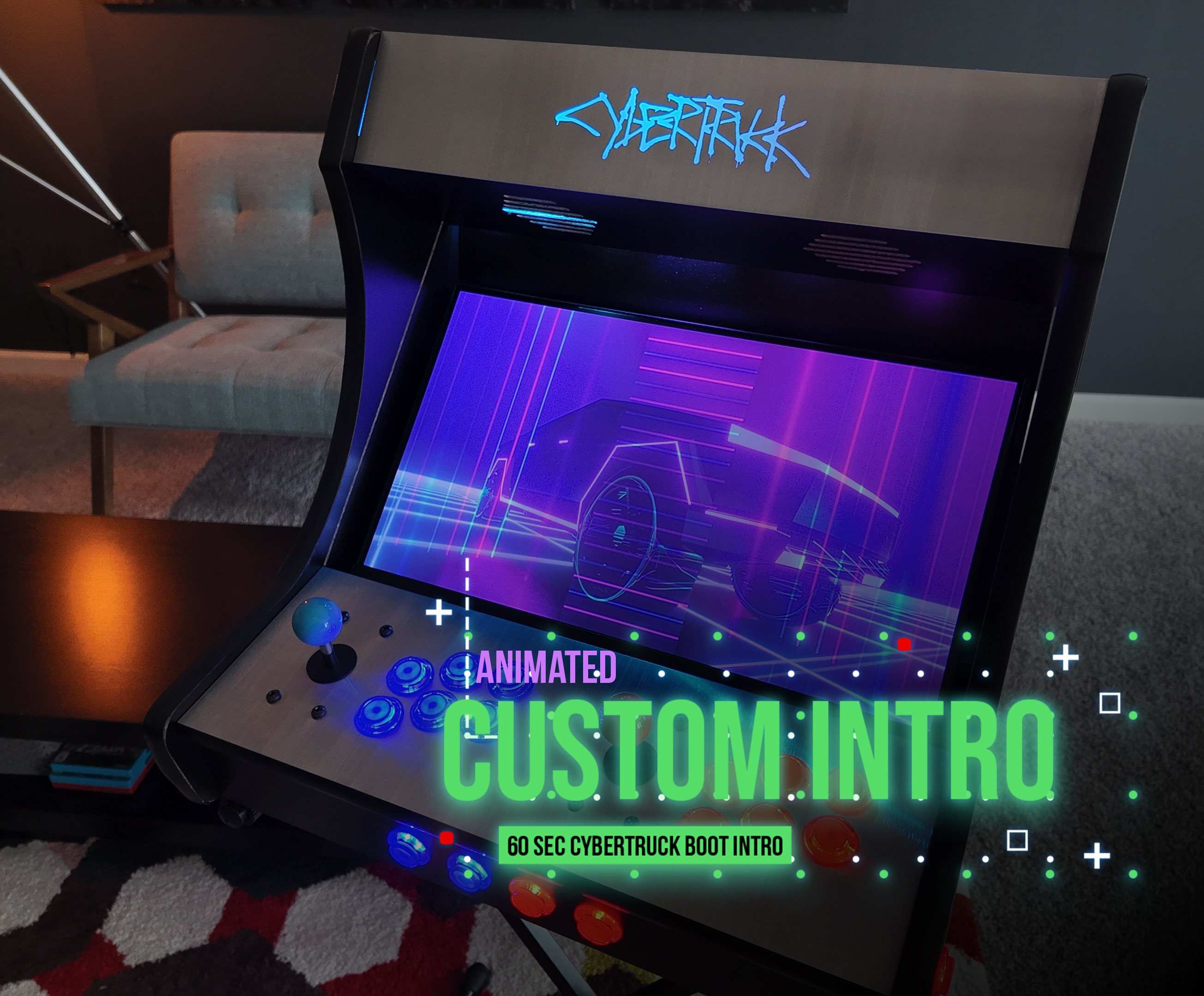 CYBERTRUCK Retro Arcade Machine Table Top / Bartop Over 10K Top Retro ...