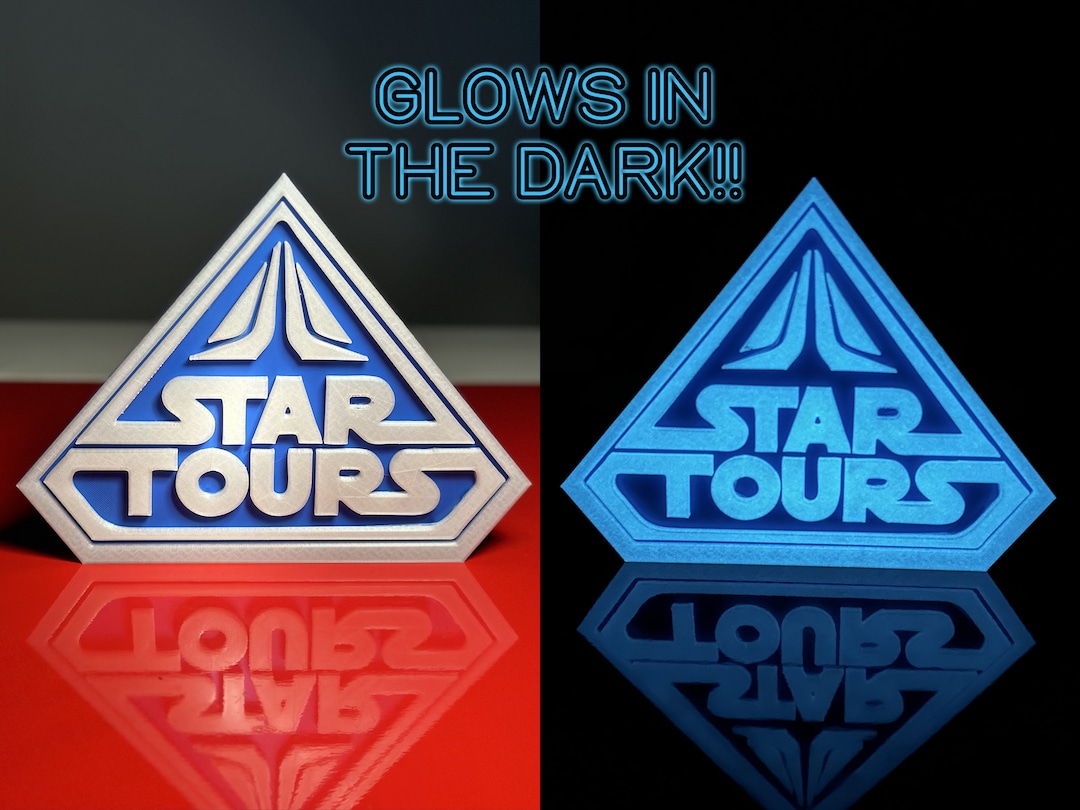 9" X 7" Star Tours Ride Sign - Etsy