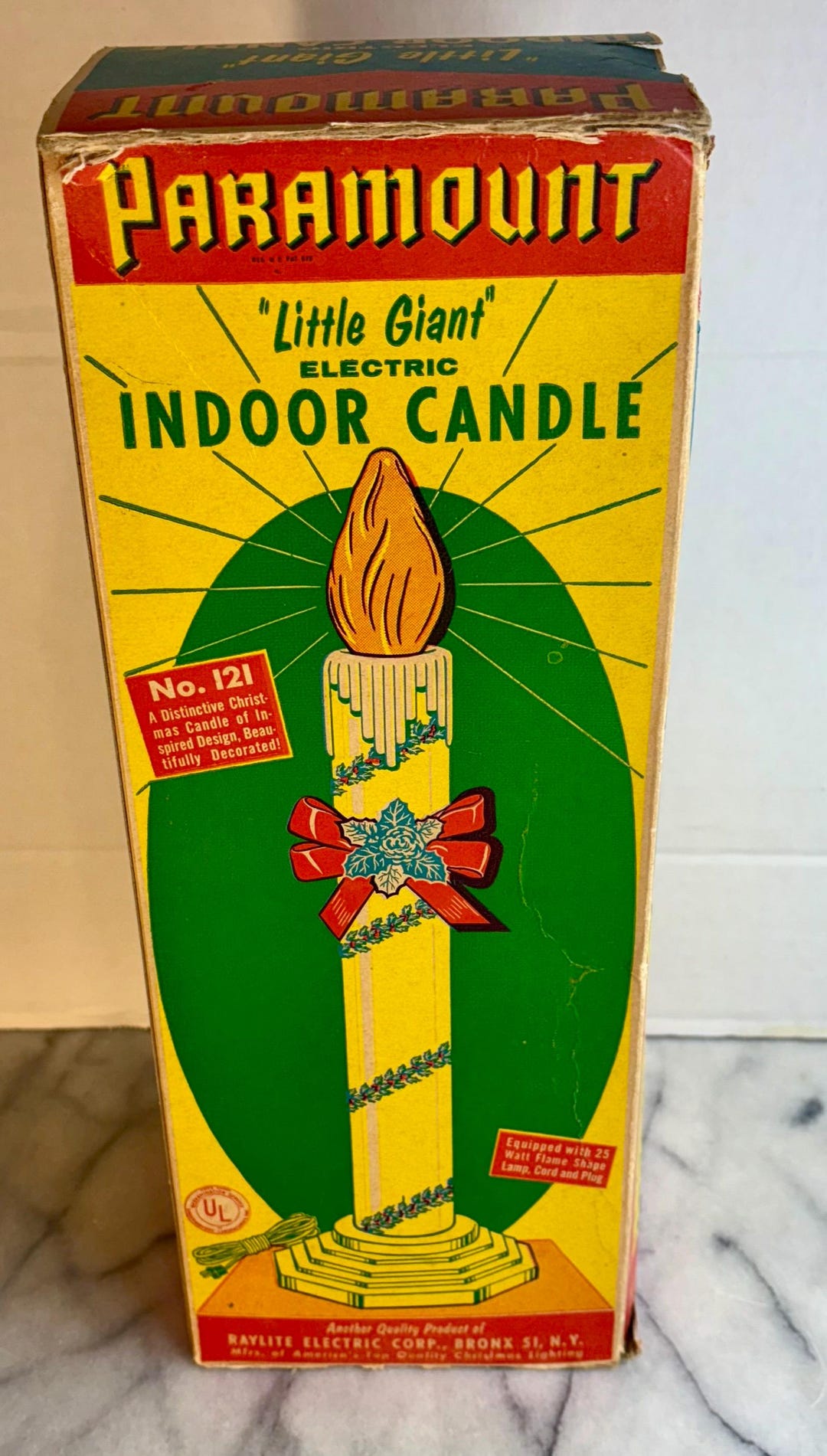 Vintage 1950's Paramount 18" Little Giant Electric Candle #121 All ...