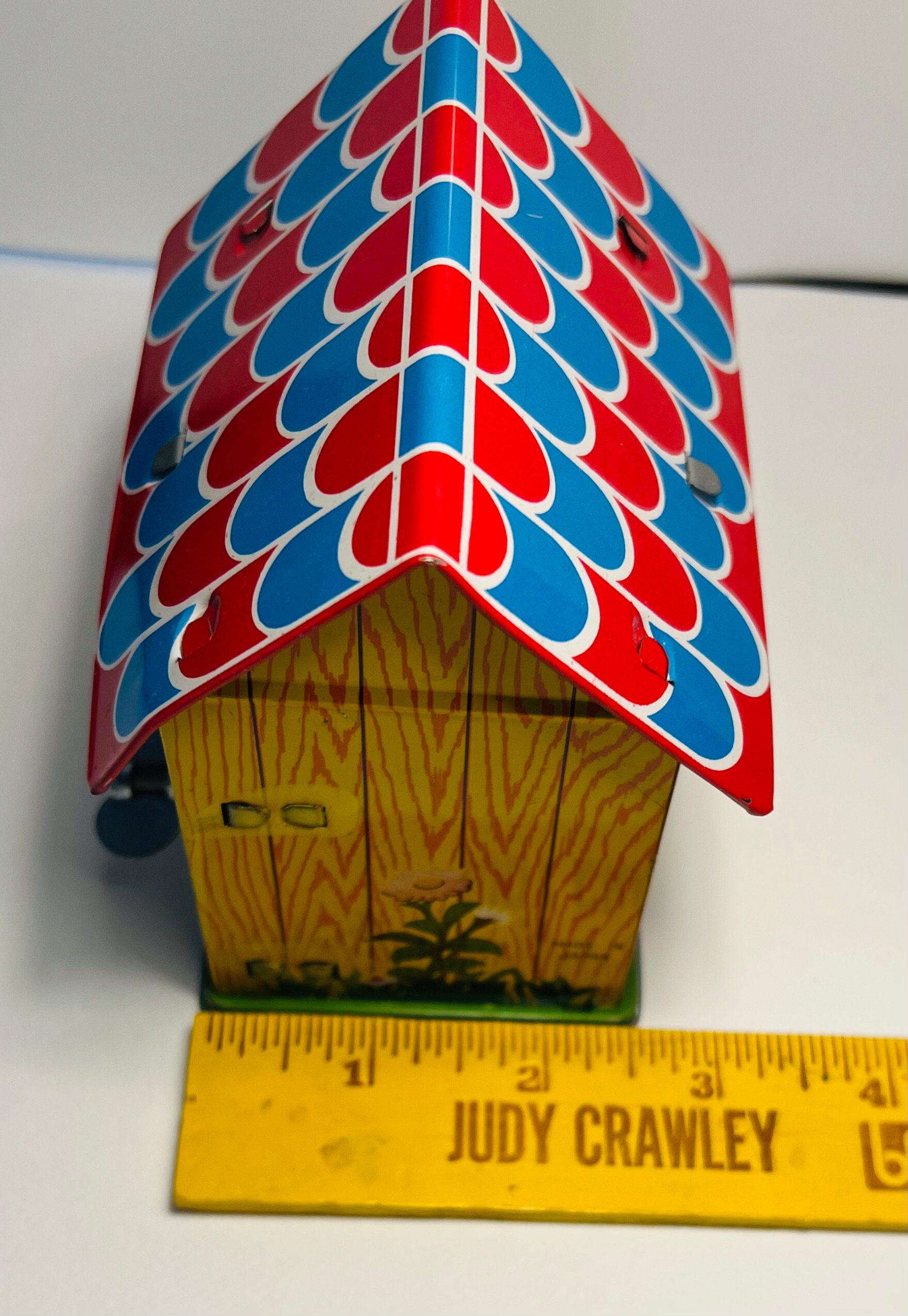 1950 Made in Japan Wind up Tin Lithograph Doghouse Toy - Etsy