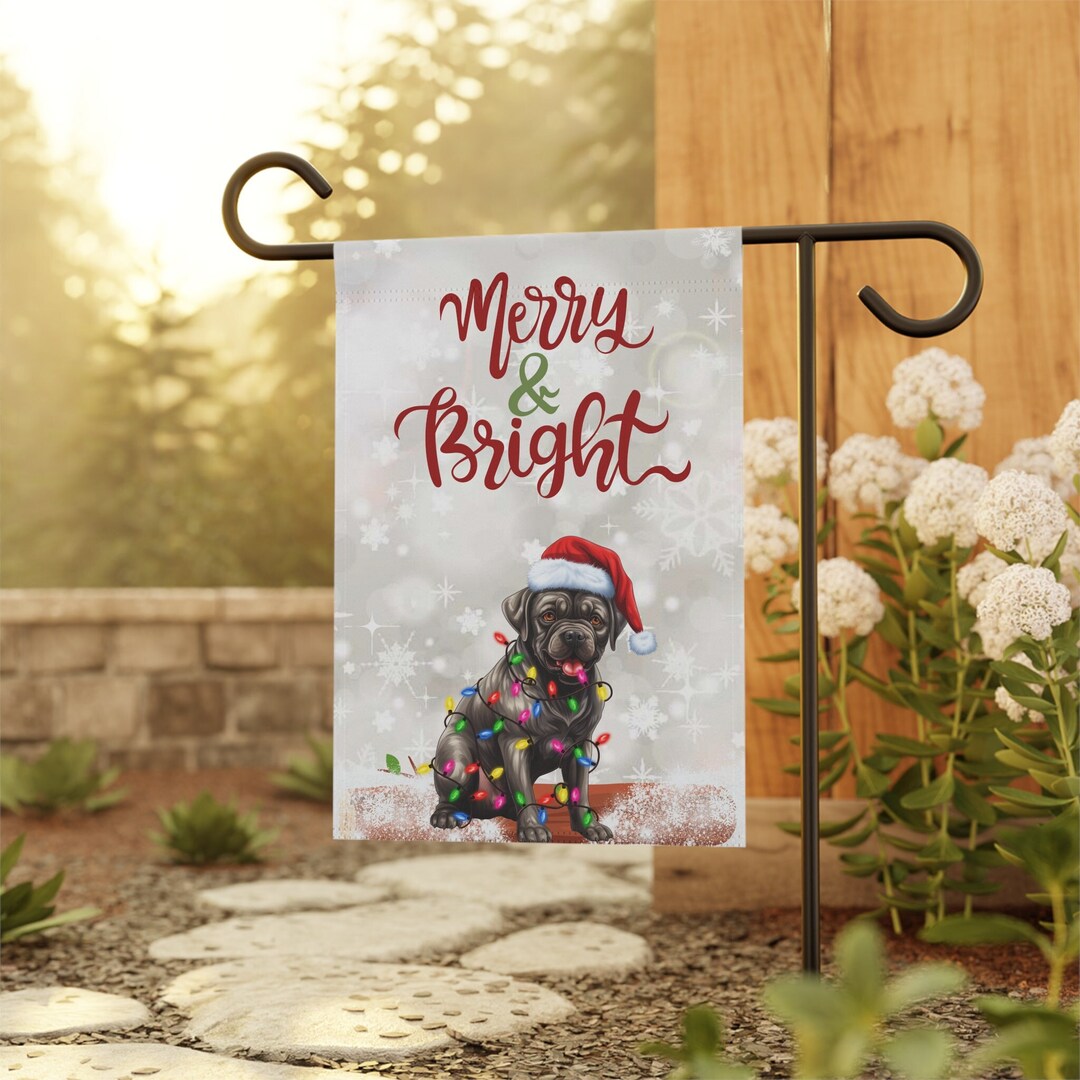 Christmas Cane Corso Flag, Cane Corso Garden Flag, Christmas Flag, Cane ...