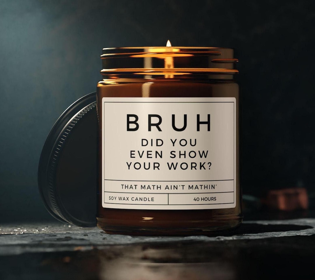 Math Teacher Gifts, Funny Math Candle, Math Professor Gifts, Funny Math ...