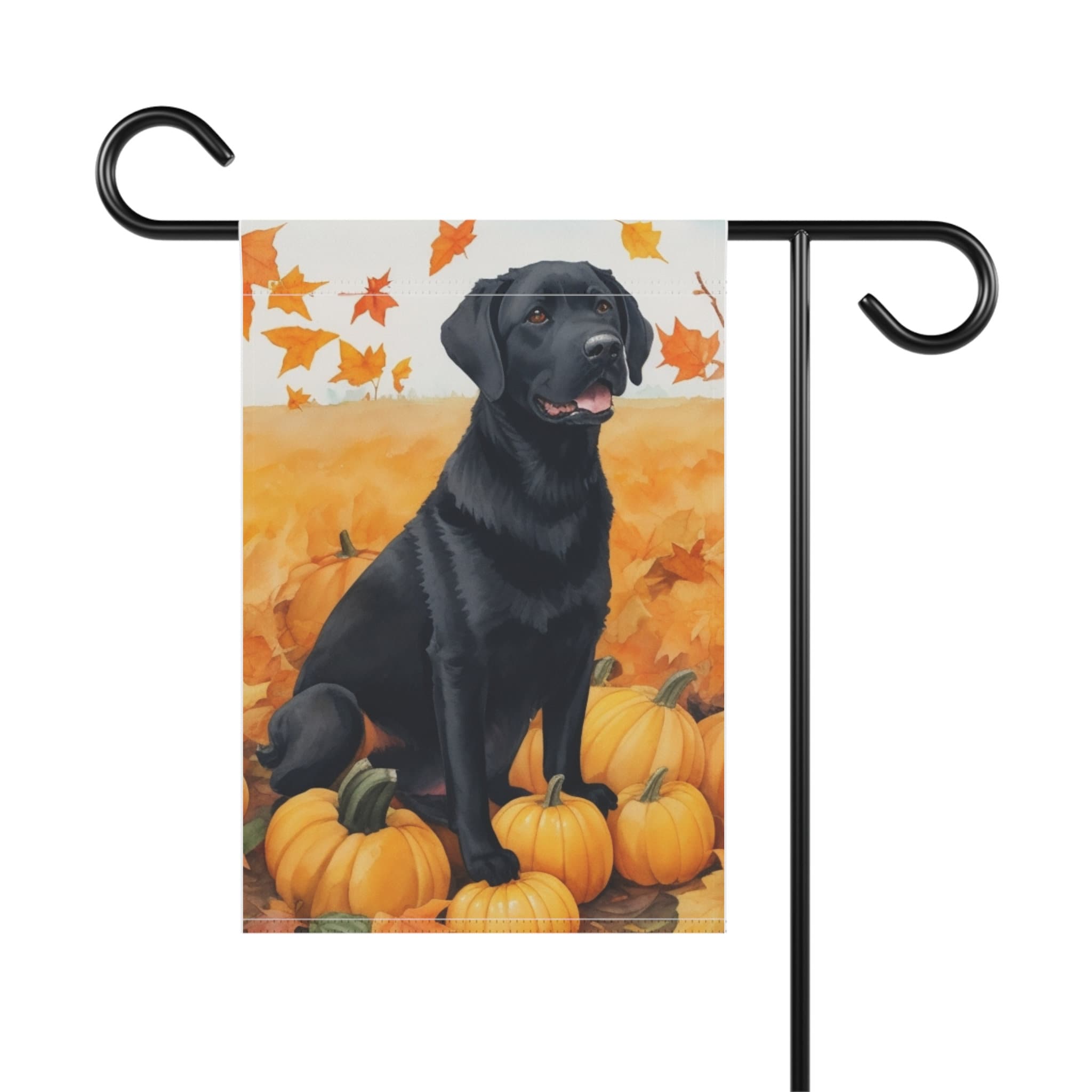 Black Lab flag, fall flag, Black Lab garden flag sold by Erin Moody ...