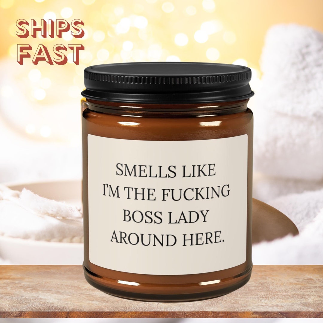 Boss Lady Gift, Candle for Boss, Thank You Gift for Boss, Entrepreneur ...