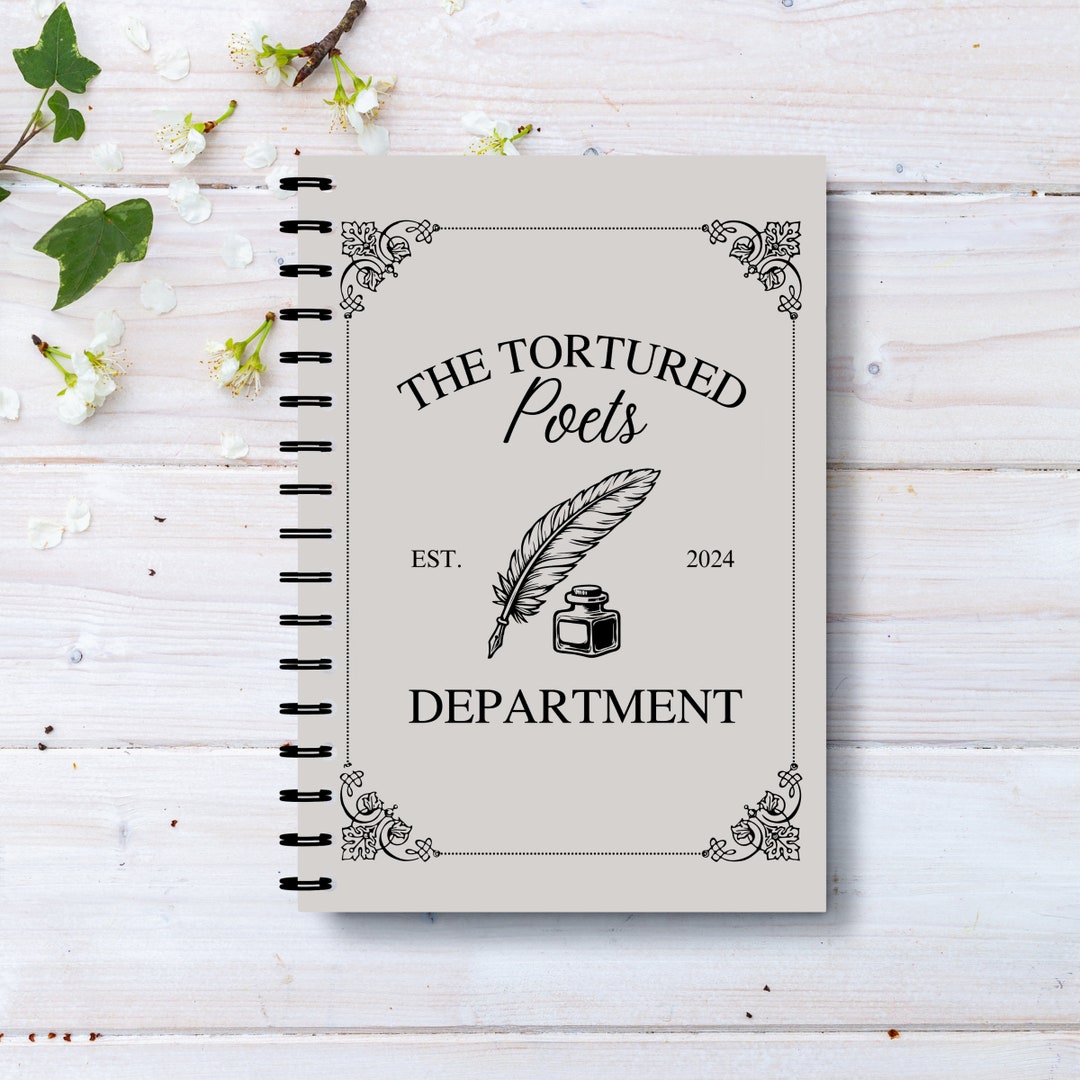 The Tortured Poets Department Notebook, Birthday Gift for Swiftie Fan ...