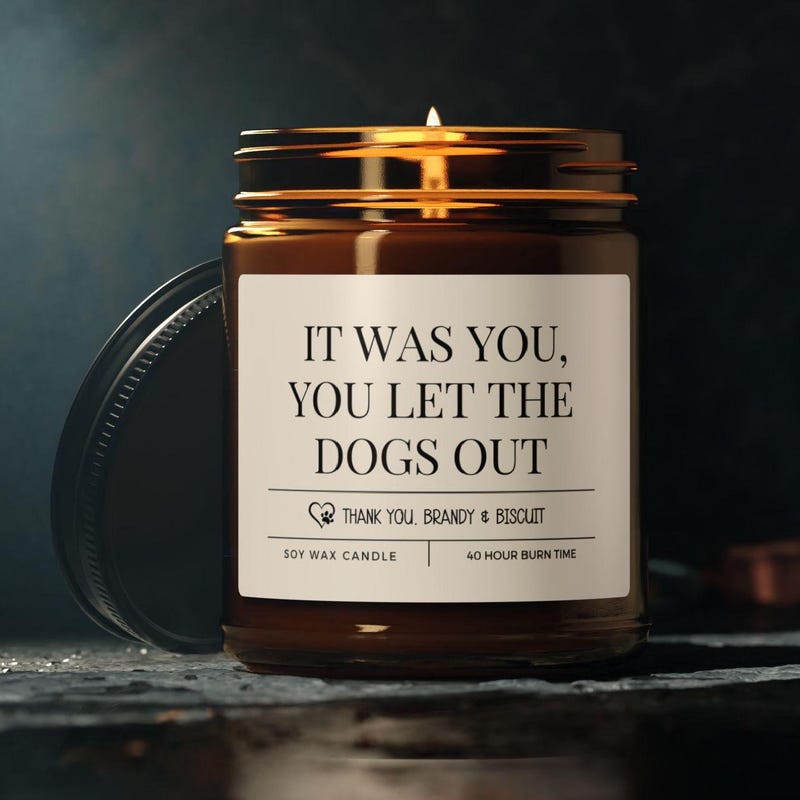 Dog Candle - Etsy