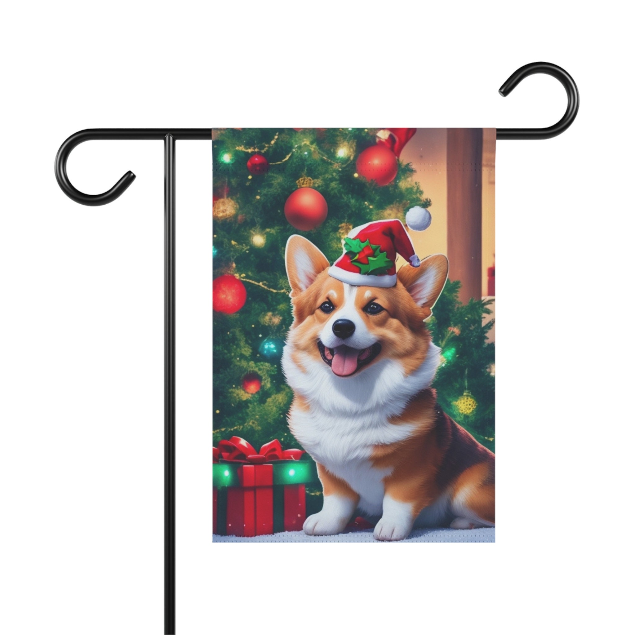 Christmas Corgi Garden Flag, Winter Corgi Flag, Corgi Flag, Corgi ...