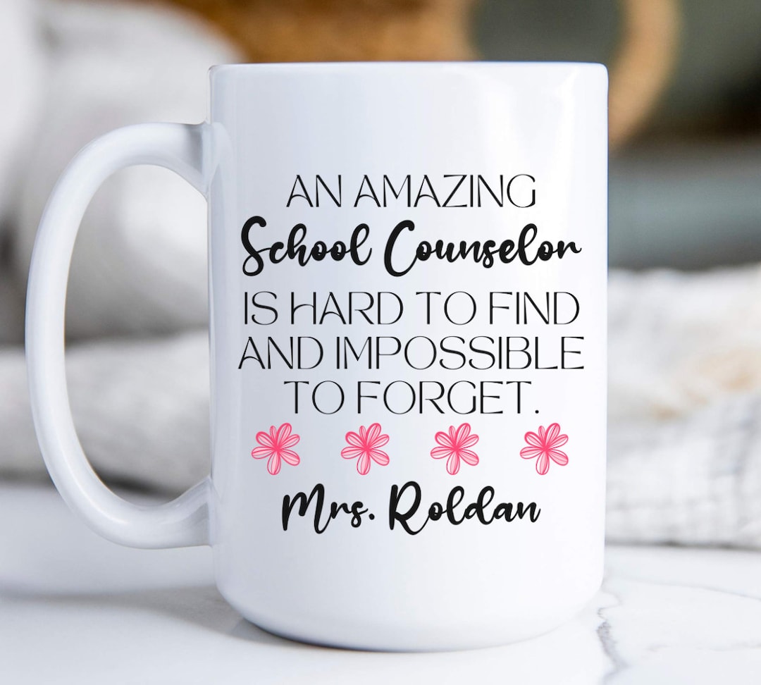 Personalized School Counselor Mug, Gift for School Counselor, Teachers ...