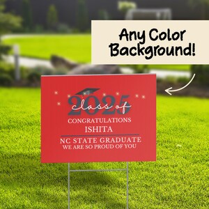 Custom Graduation Sign, Graduate Yard Sign, College Graduate Sign ...