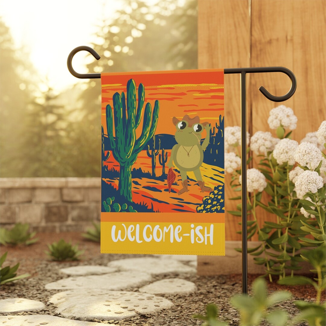 Howdy Frog Flag Country Frog Flag Welcome Ish Flag Cute - Etsy
