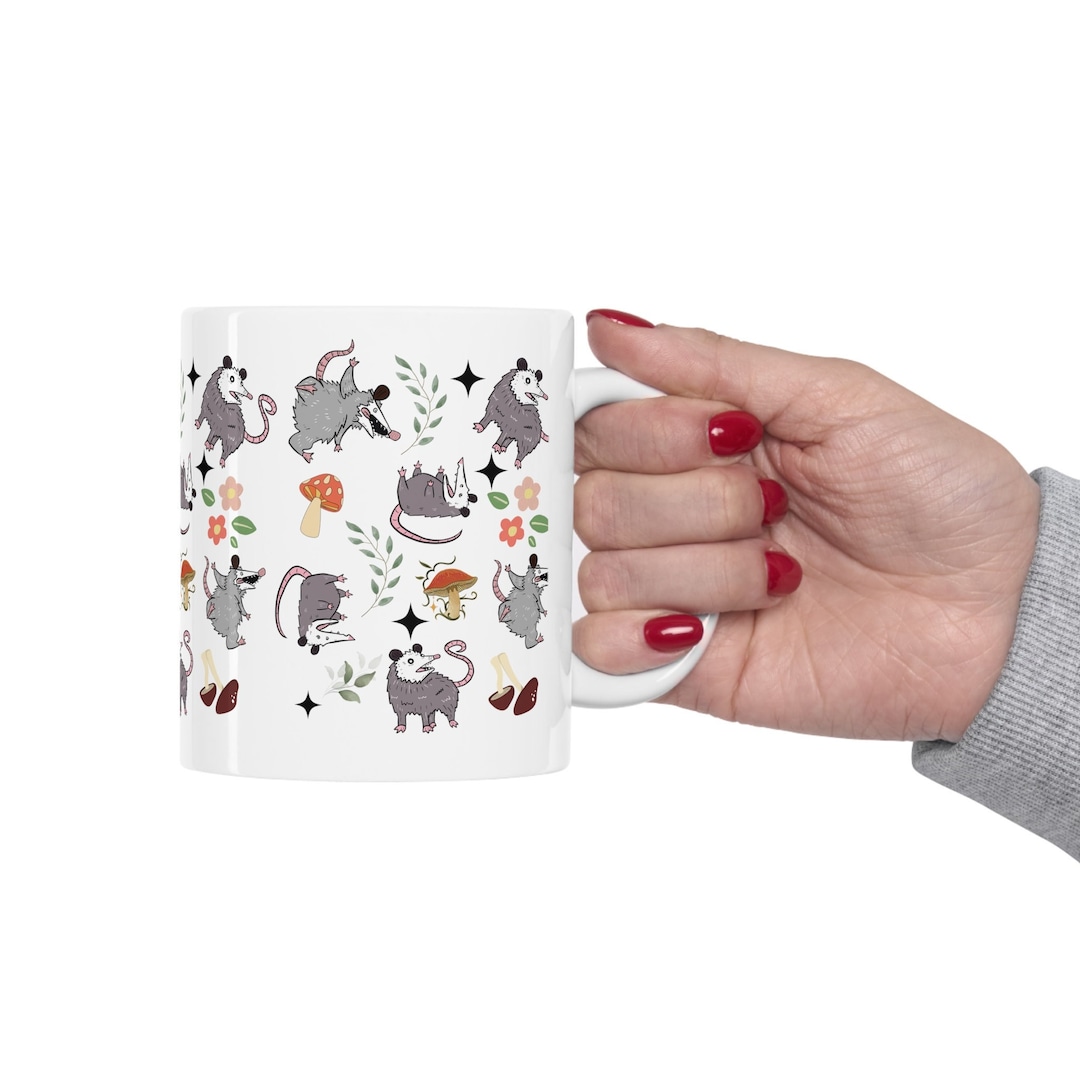 Opposum Coffee Mug, Opossum Mug, Opossum Coffee Mug, Cute Opossum Cup ...