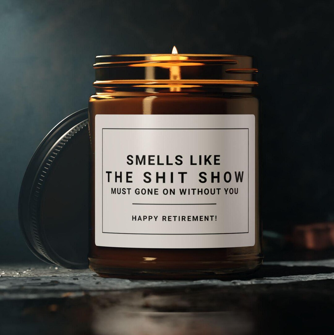 Retirement Gift, Smells Like Retirement Candle, Happy Retirement Funny ...