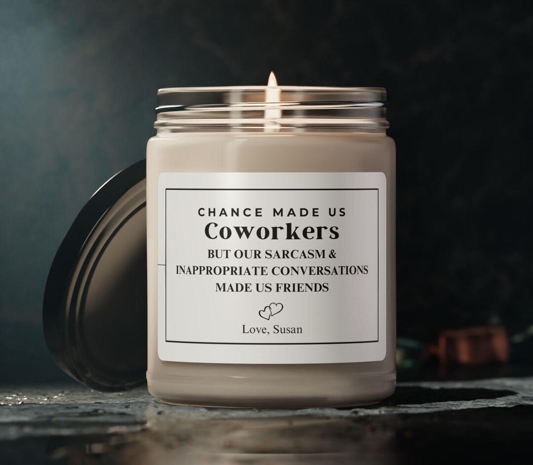 Personalized Coworker Candle, Gift for Coworker, Chance Made up ...