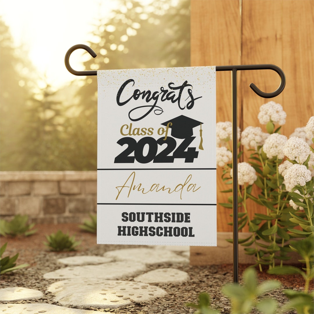 Graduation Garden Flag Custom Graduation Flag Class of 2024 Custom ...