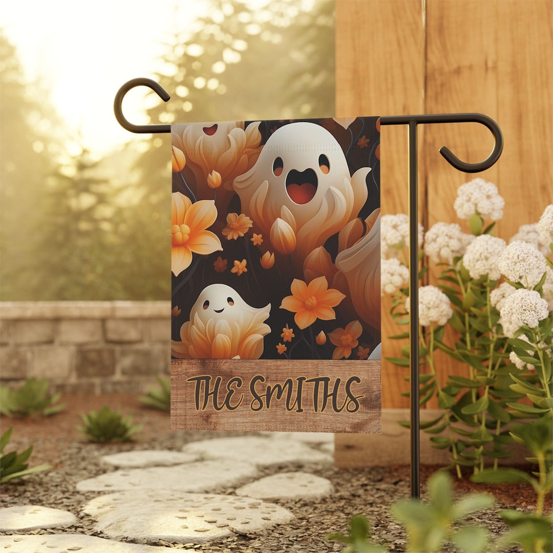 Personalized Halloween Flag Ghost Flag Retro Halloween Flag - Etsy
