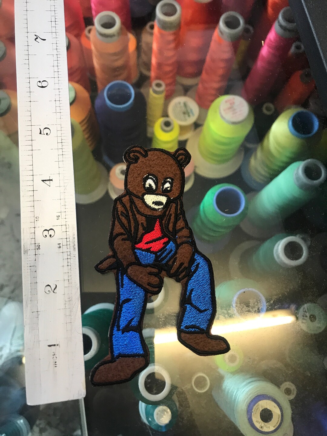 Embroidered Hip Hop Bear Patches Yay Iron on Rap - Etsy