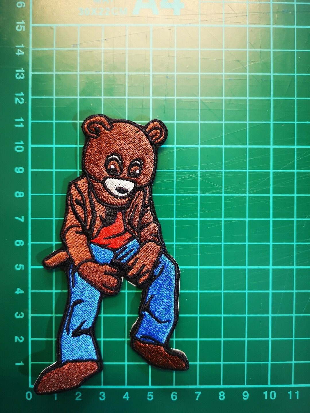 Embroidered Hip Hop Bear Patches Yay Iron on Rap - Etsy