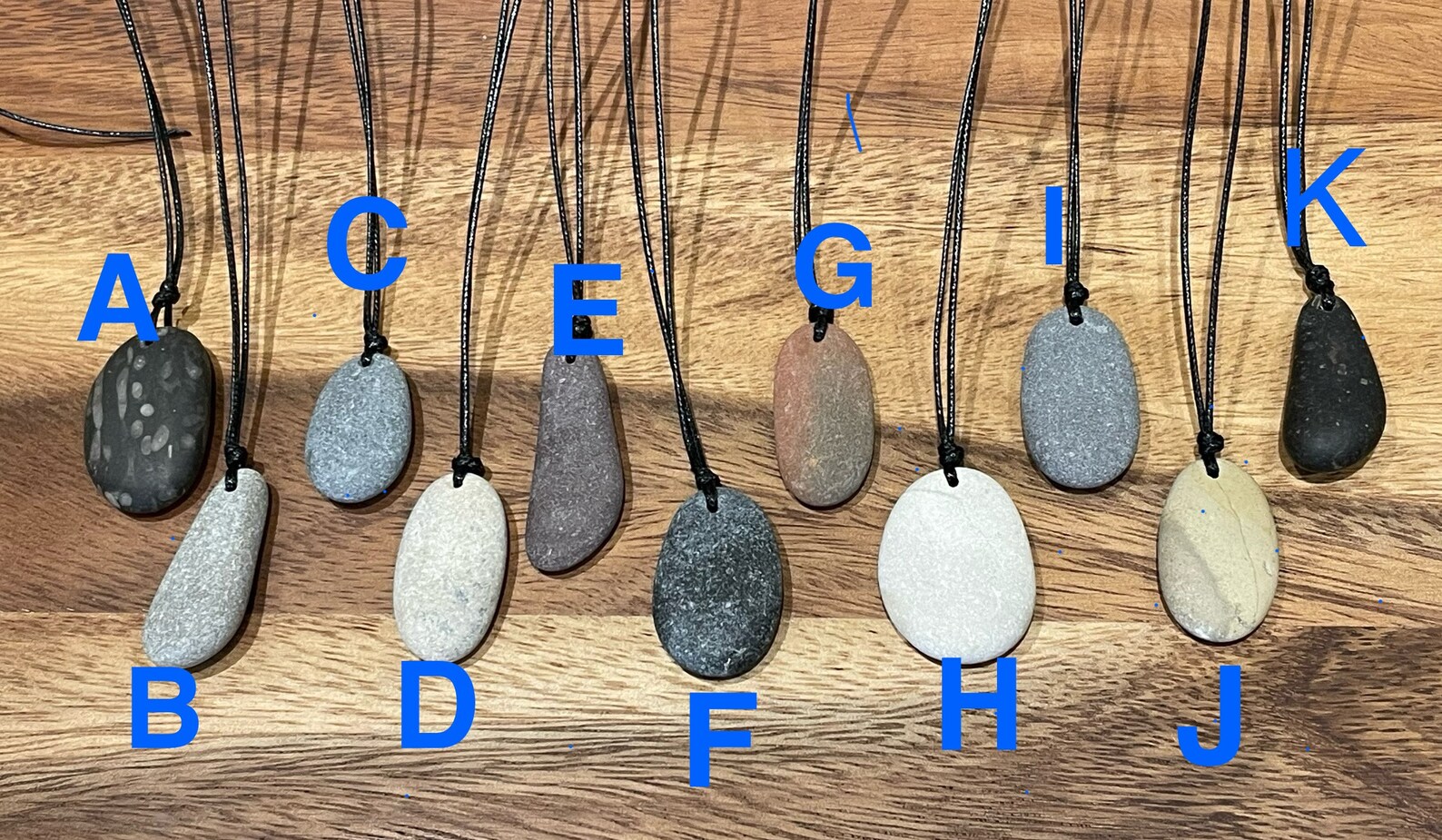 Sea Pebbles Necklace, Rock Necklaces, Nature Beach Pebbles Pendant ...