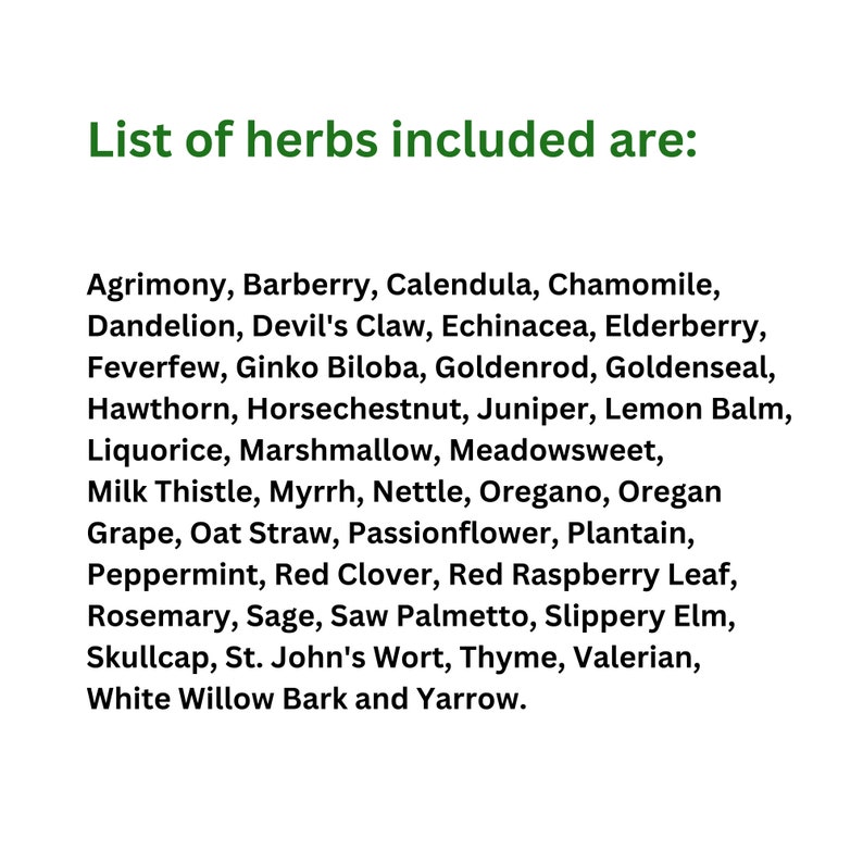Medicinal Herb Guide, Digital Download, Herb Reference Guide, Herb ...