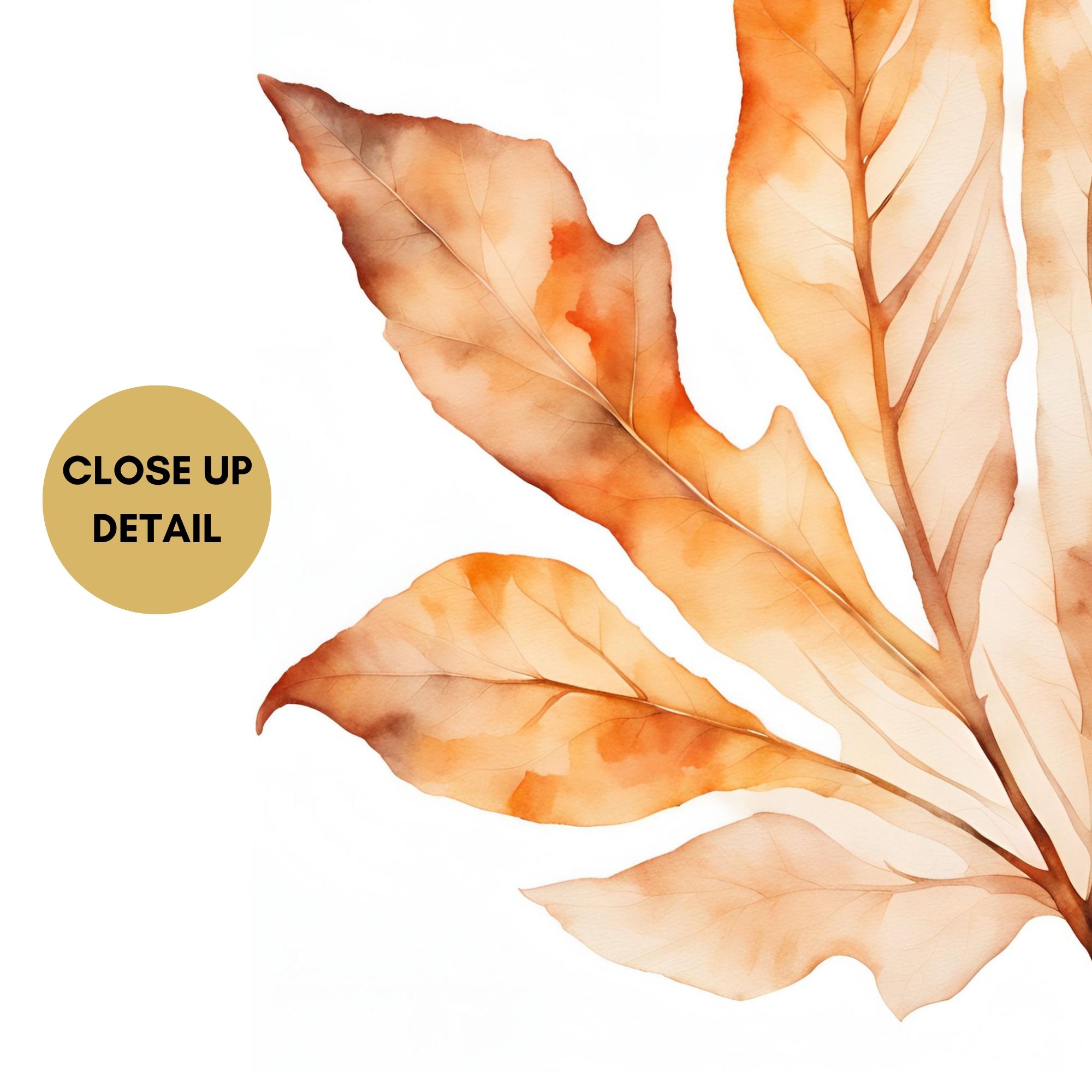 Watercolor Autumn Wall Art, Set of 5, Digital Prints, Fall Wall Art ...