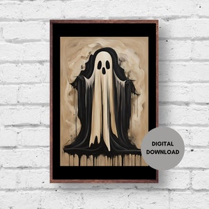 Halloween Prints Set of 5, Digital Prints, Spooky Halloween Printables ...