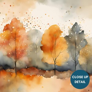 Watercolor Autumn Wall Art, Set of 2, Digital Prints, Fall Landscape ...