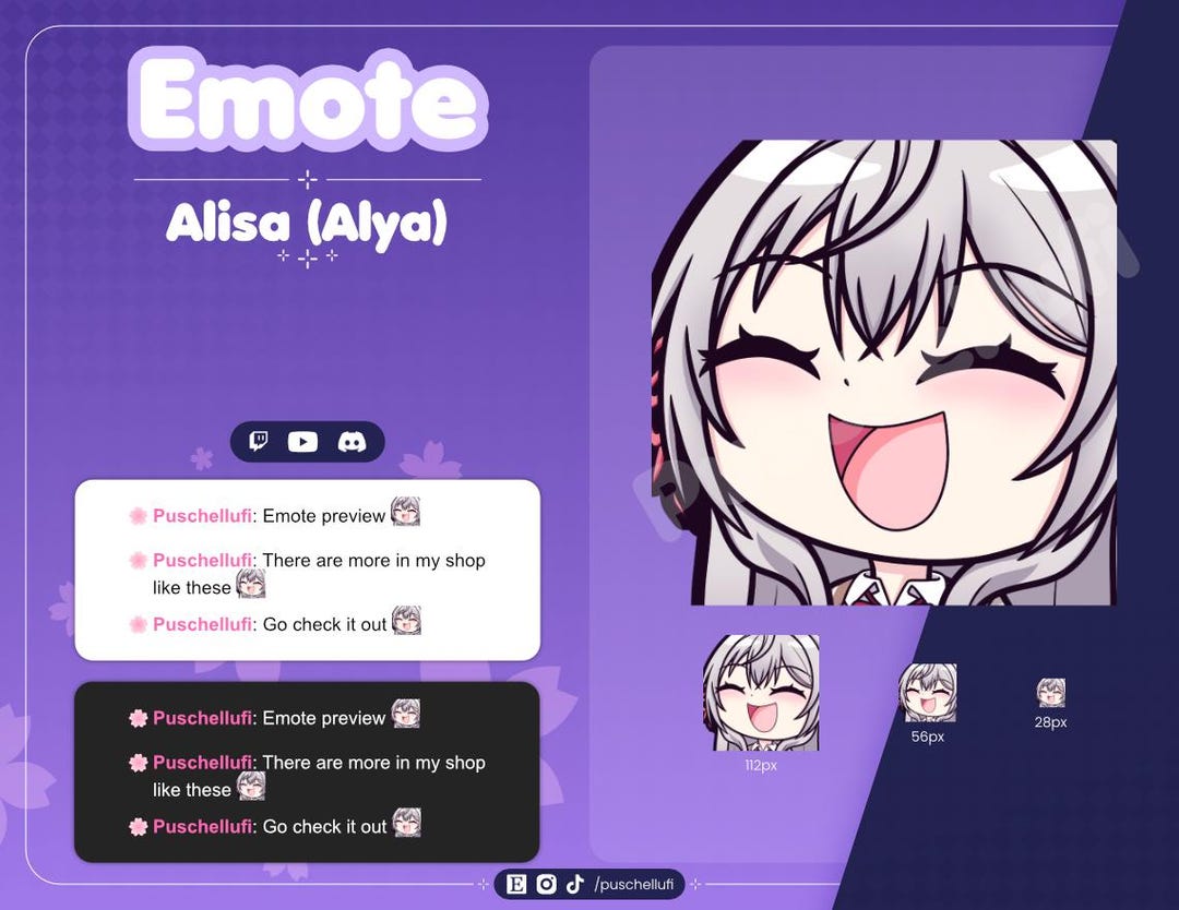 Alya/alisa Laugh Emote // for Twitch, Discord, Youtube - Etsy