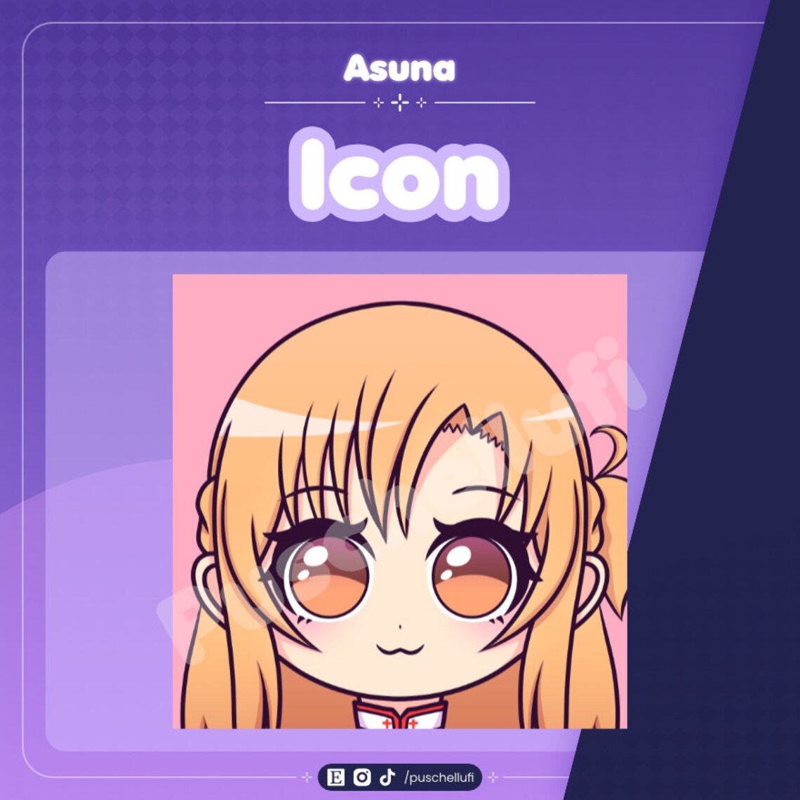 Asuna Yuuki Icon / Sword Art Online / Profile Picture - Etsy