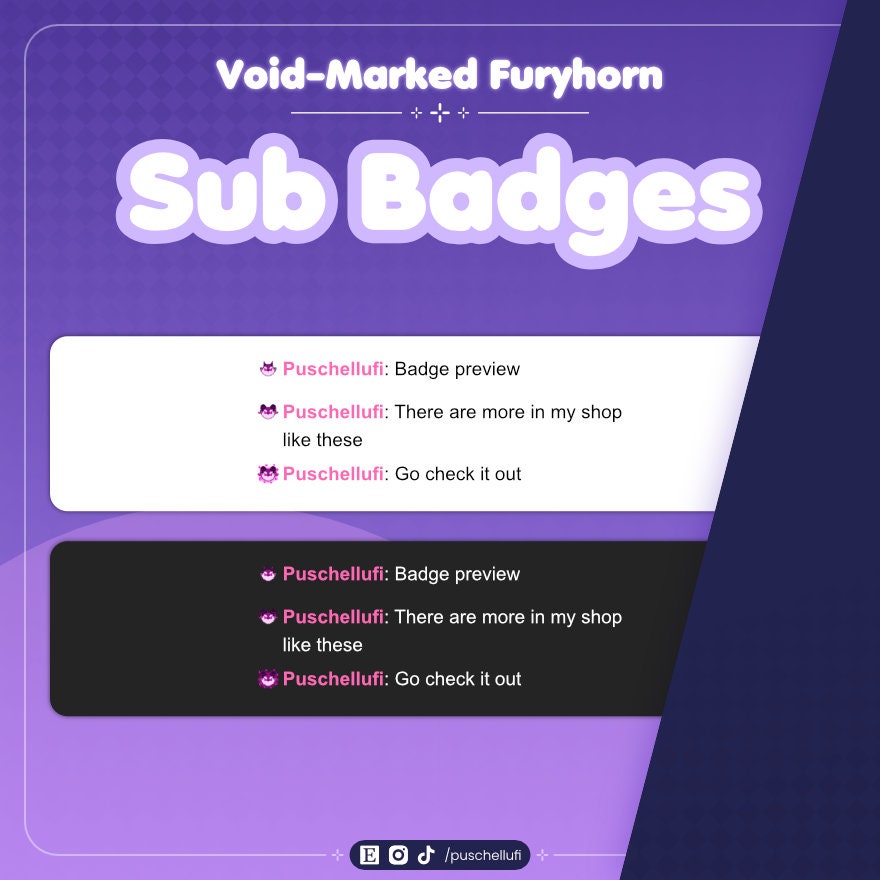 Void-marked Furyhorn Sub Badges / Twitch, Discord, Youtube Sub Badges / League of Legends - Etsy