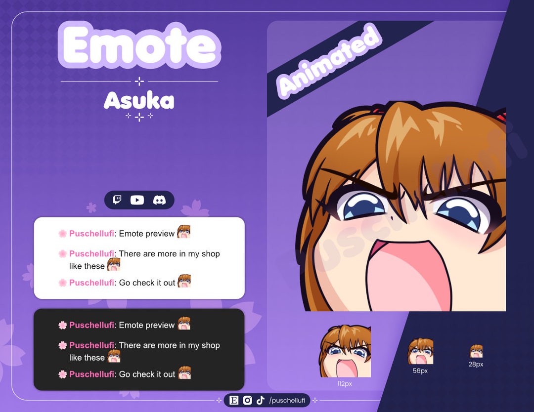 Animated Asuka Angry Emote // for Twitch, Discord, Youtube - Etsy