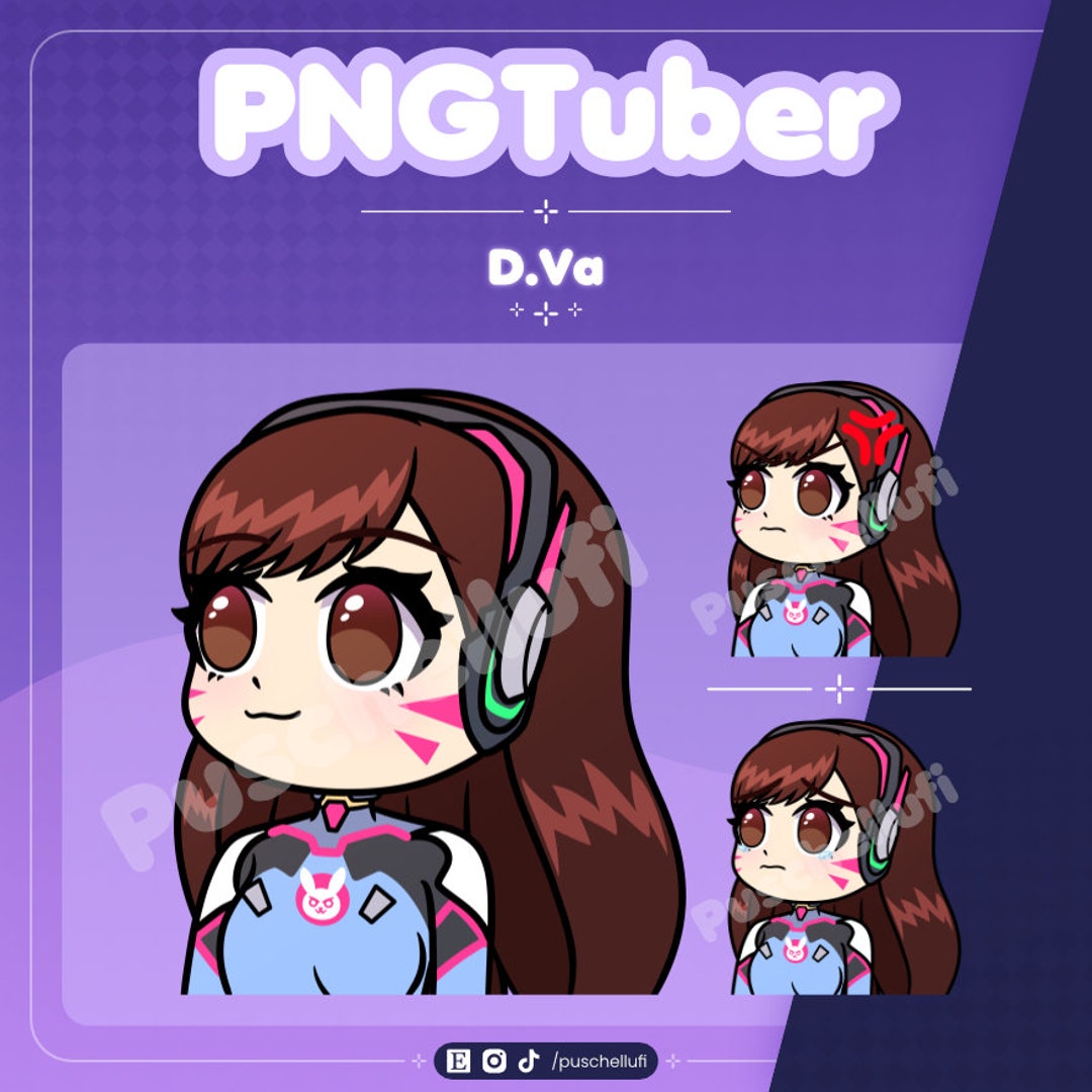 D.va Pngtuber / Overwatch / Stream Overlay - Etsy