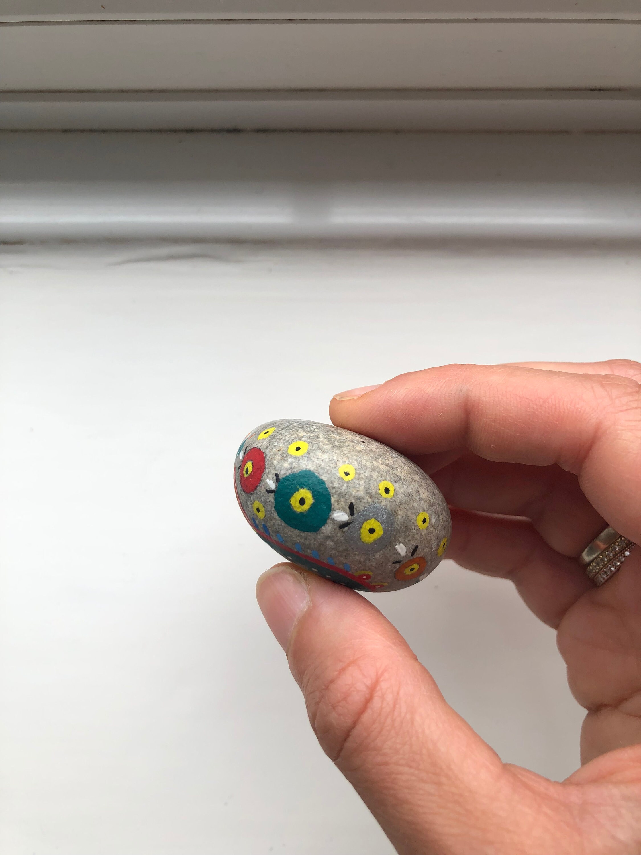 Hand Painted Evil Eye Stone Hand Painted Stone Hand Painted - Etsy