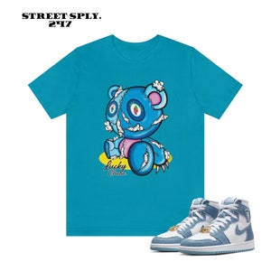 Air Jordan 1 Denim Retro High T-shirt Lucky Charm - Etsy