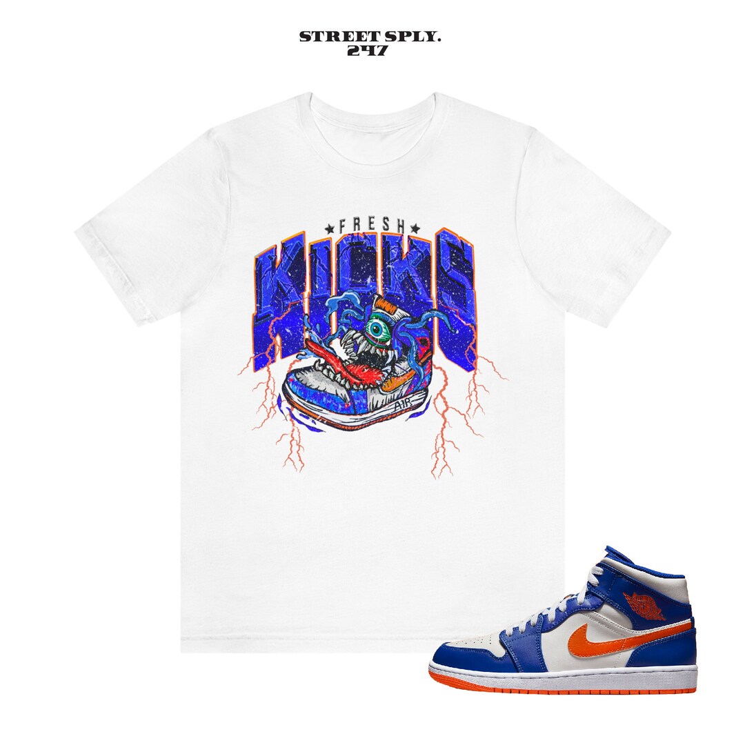 Monster Kicks T Shirt to Match the Air Jordan 1 Mid Wheaties - Etsy