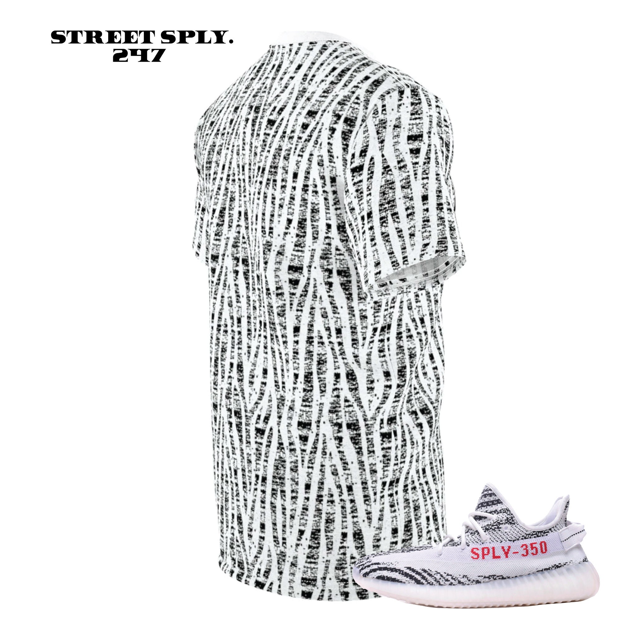 Yeezy Boost 350 V2 Zebra Matching All Over Pattern Tee - Etsy