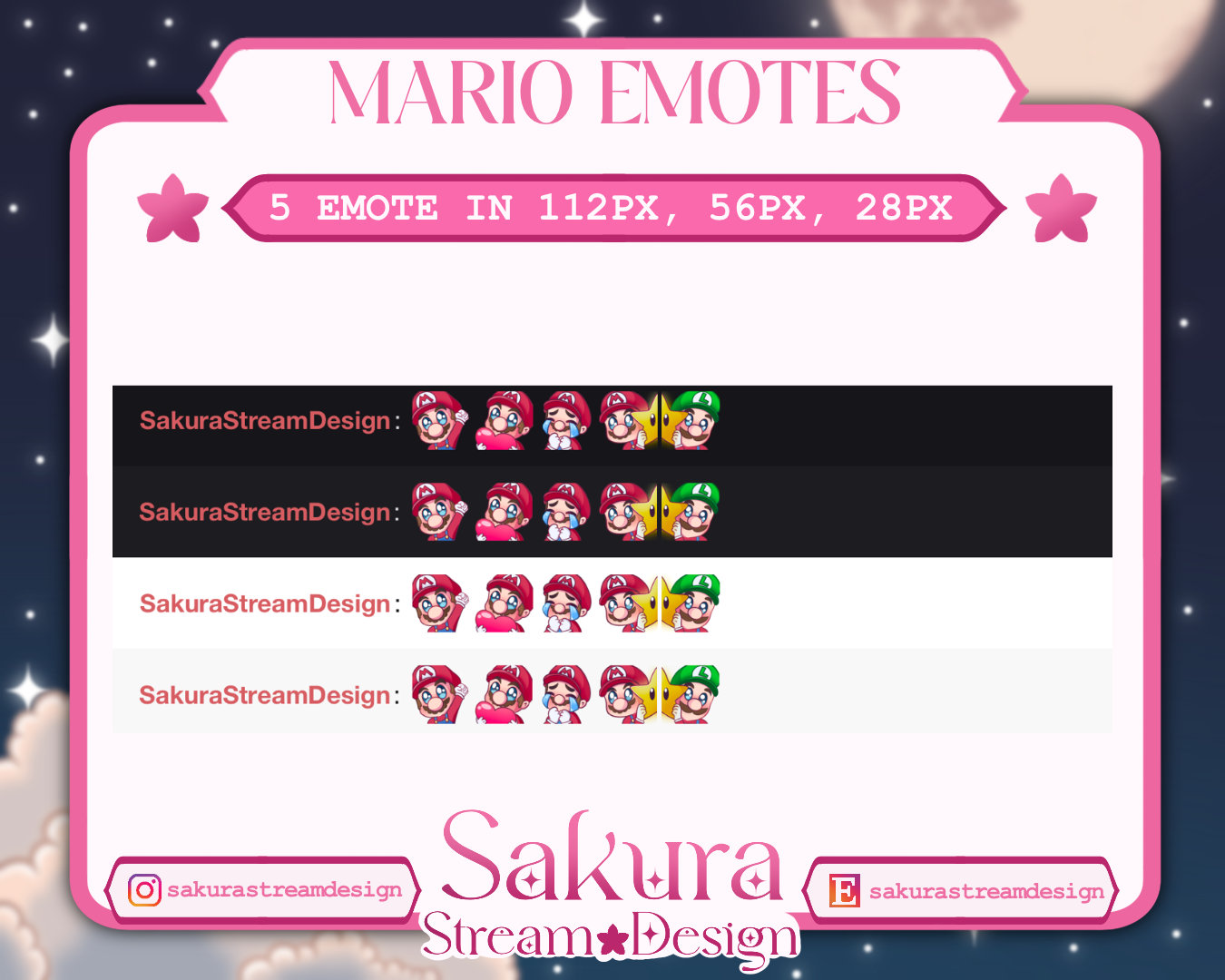 Mario Inspired Emotes for Twitch/discord/youtube Custom Twitch Emotes ...