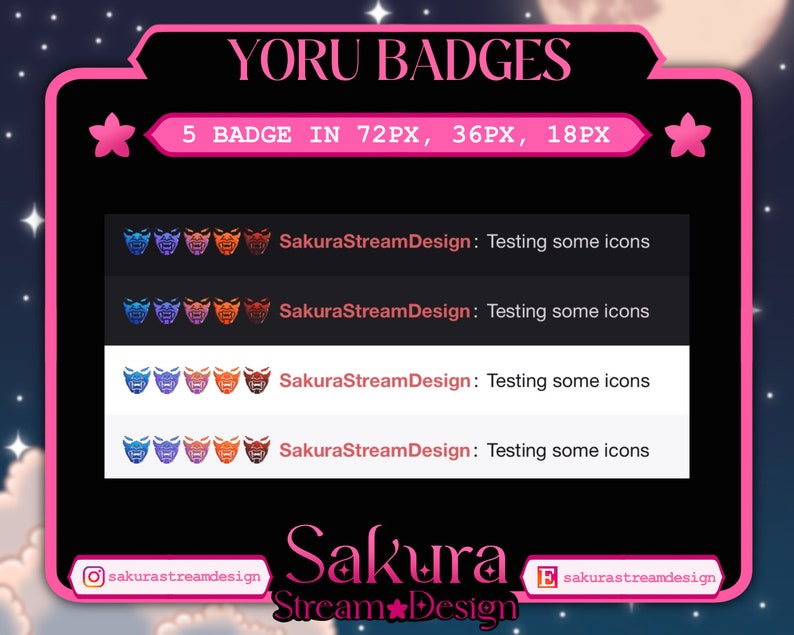 Yoru Valorant Badges for Twitch/youtube/discord | Twitch Sub Badges ...