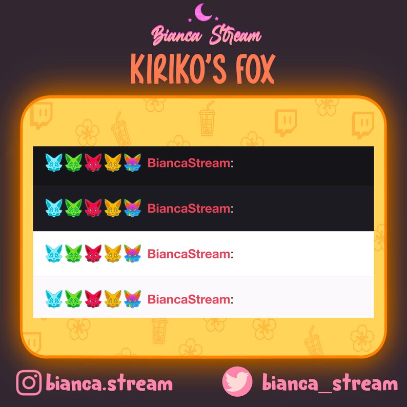 Kiriko's Fox Sub/bit Badges Twitch | Overwatch 2 | for Streamers | 5 ...