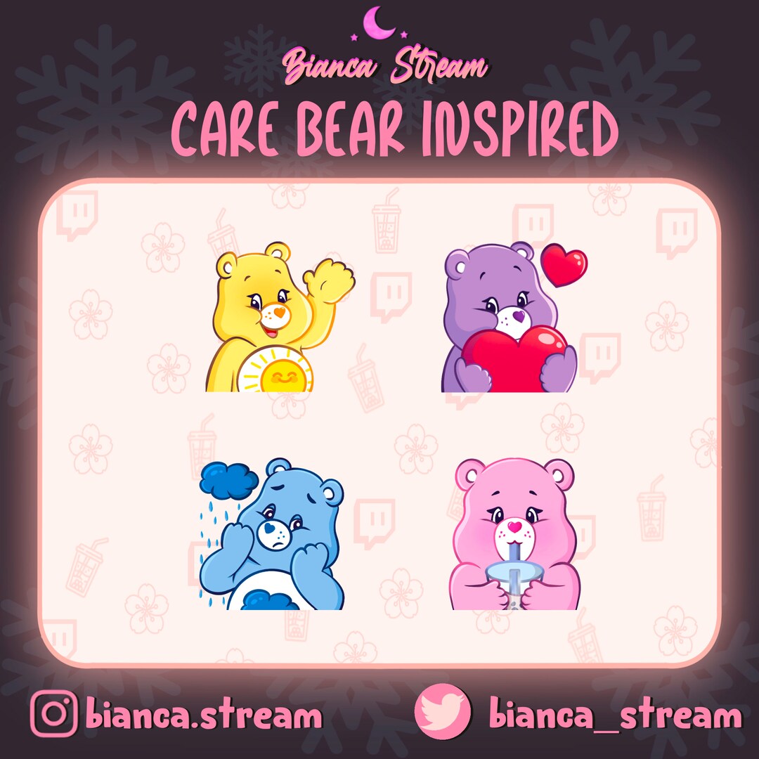 Care Bear Inspired Emotes for Twitch and Discord | Cute | Kawaii | for ...
