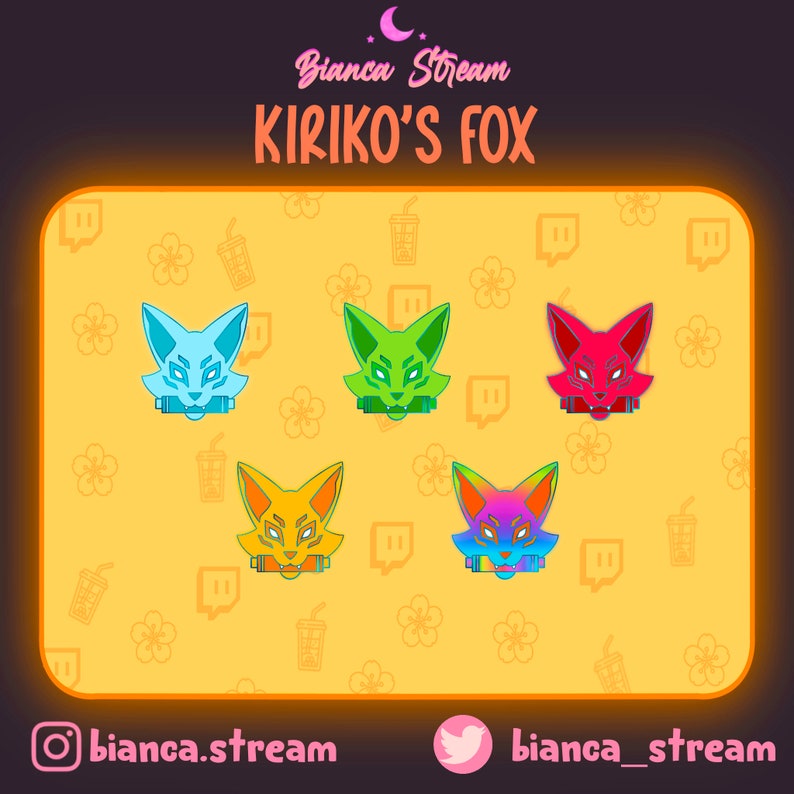 Kiriko's Fox Sub/bit Badges Twitch | Overwatch 2 | for Streamers | 5 ...