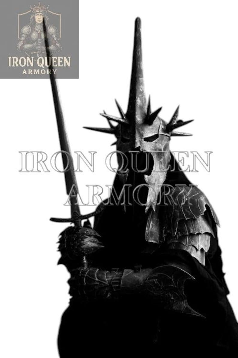 Nazgul Ringwraith Costume: Black Rider Armor, Cloak & Helmet - Etsy