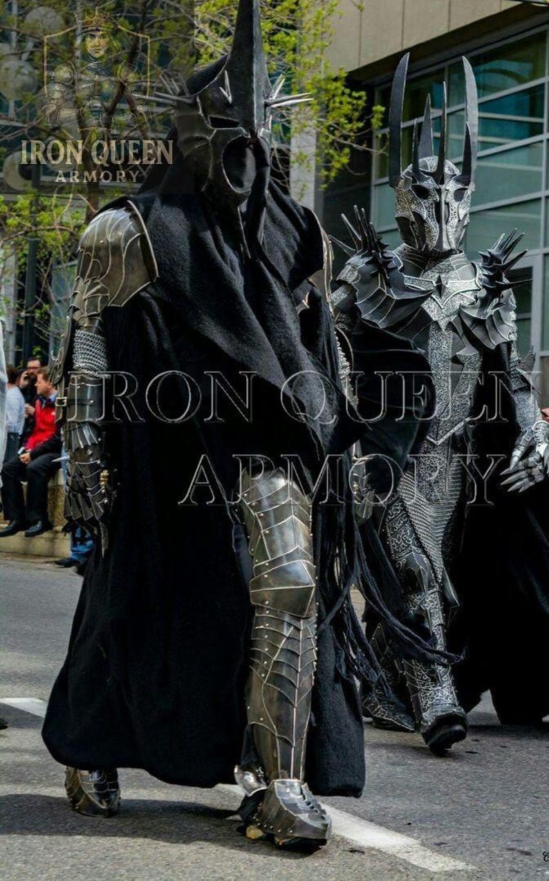 Nazgul Ringwraith Costume: Black Rider Armor, Cloak & Helmet - Etsy
